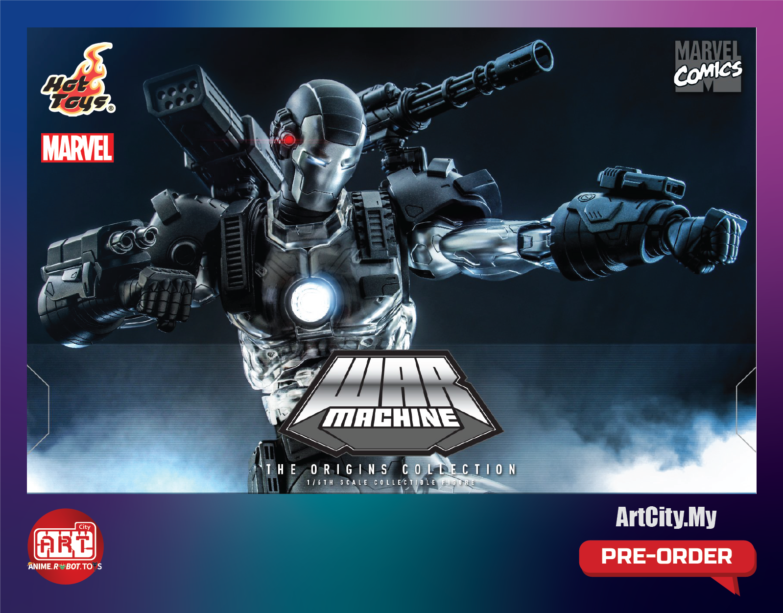 Hot Toys – Marvel Comics – War Machine – 1/6th Scale – CMS013 (Die-Cast ...