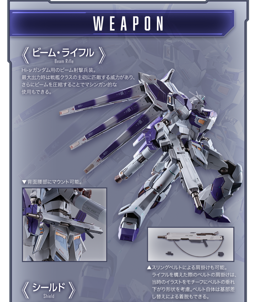 Bandai Metal Build - Hi Nu Gundam - Hi-V Gundam - 1/100 Scale | Art ...