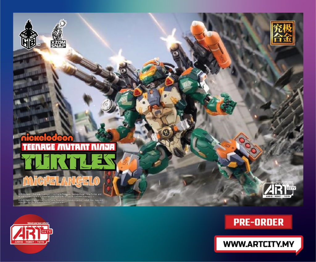 Heatboys - Teenage Mutant Ninja Turtles - Mecha Michelangelo - Diecast ...
