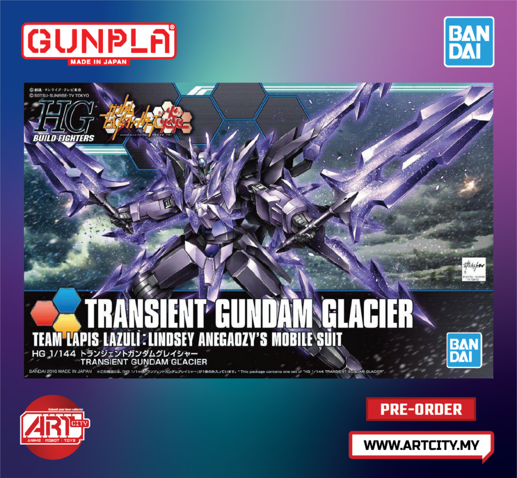 Bandai HG - HGBF Transient Gundam Glacier - 1/144 Scale | Art City ...