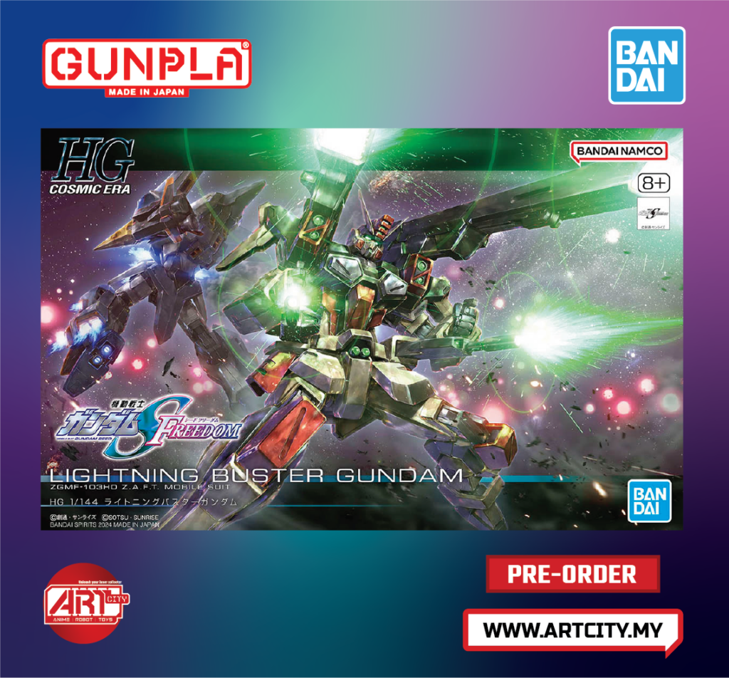 Bandai HG - Lightning Buster Gundam - 1/144 Scale - Gundam Seed Freedom ...