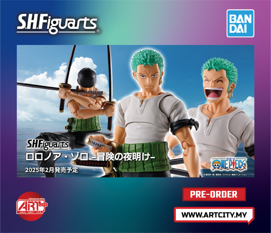 Bandai S.H.Figuarts - SHF Roronoa Zoro - Dawn of Adventure - One Piece ...