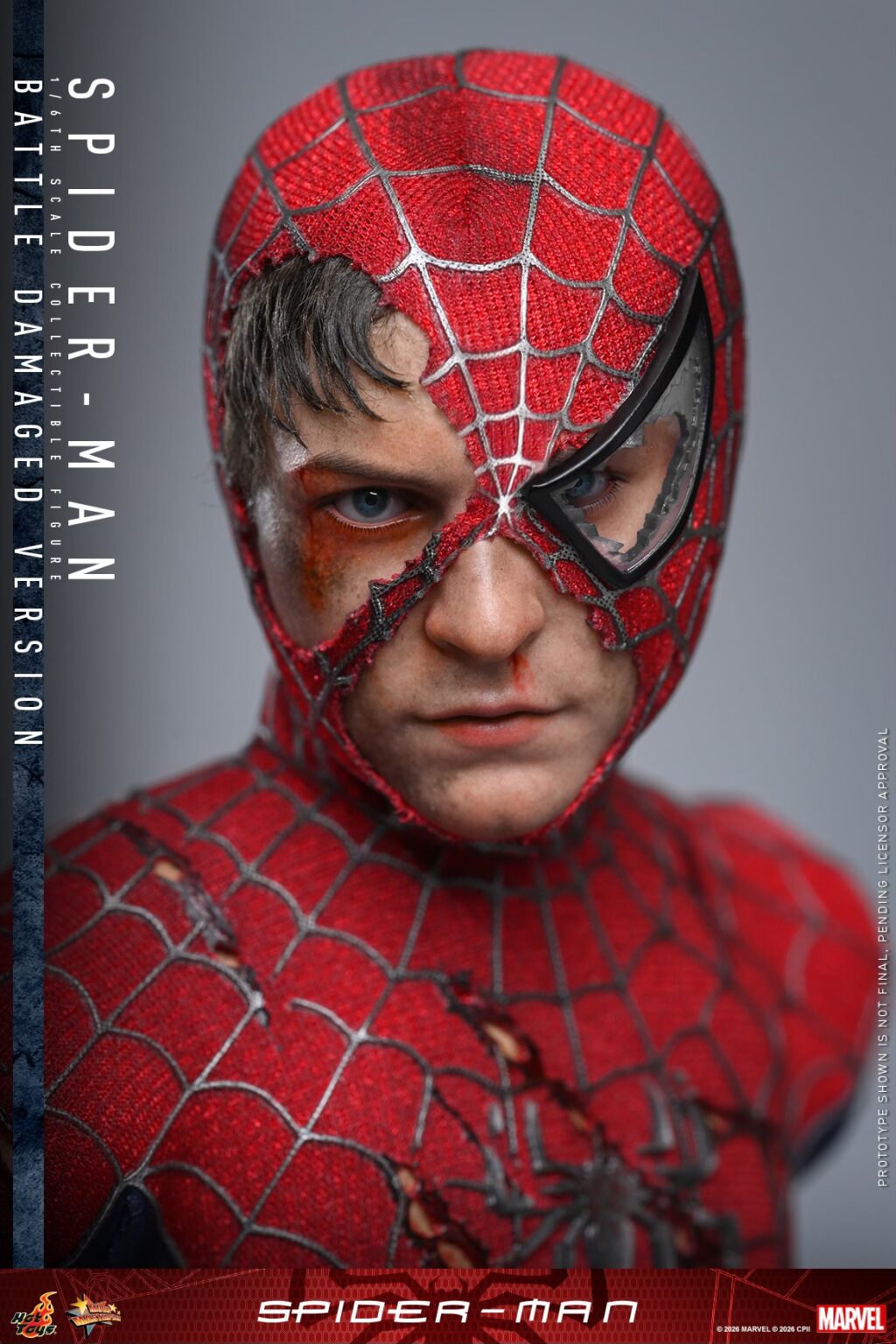 Hot Toys - Spiderman - Battle Damaged Version - The Movie Spider-Man ...