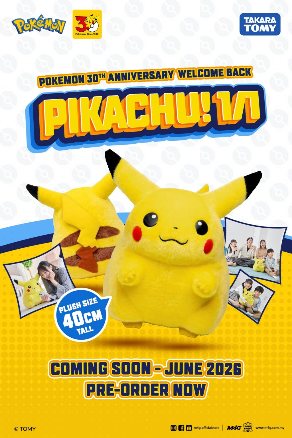 Takara Tomy - Pikachu - Welcome Back Pikachu - Pokemon 30th Anniversary ...